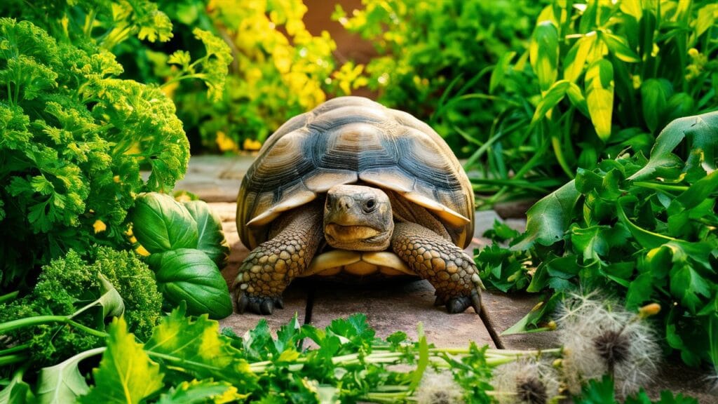 Safe Plants for Tortoises Growing Edible Plants in Turtle Enclosure ...