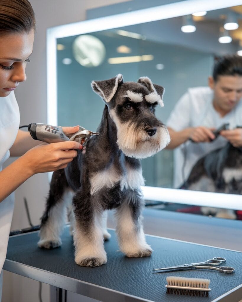 Groom Miniature Schnauzer Puppy Groomer Schnauzer Cut – Health Care ...