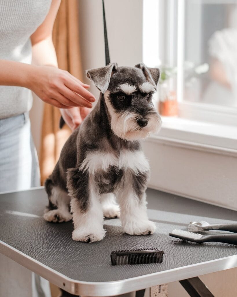 Groom Miniature Schnauzer Puppy Groomer Schnauzer Cut – Health Care ...